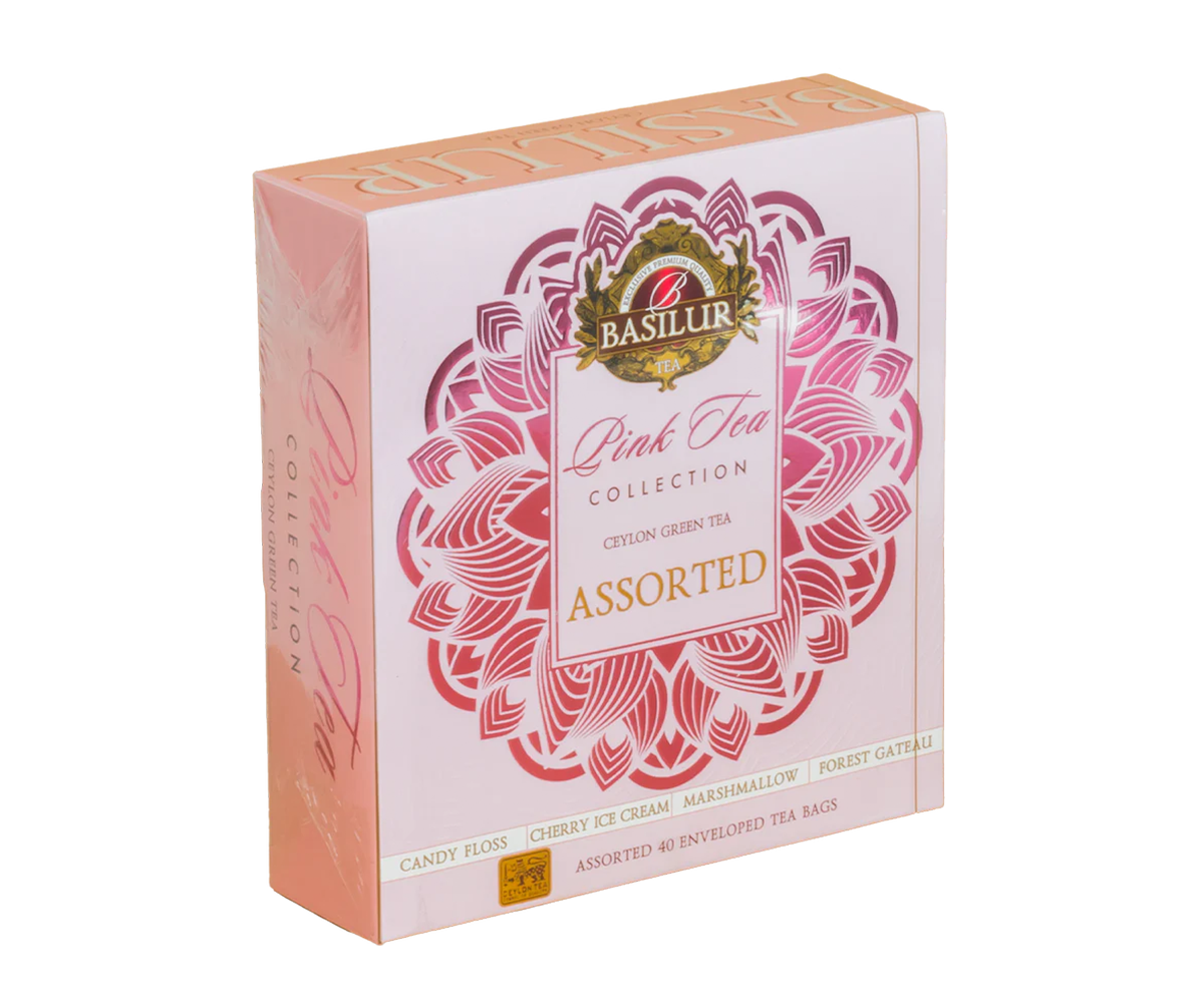 Pink Tea - 40 Enveloped Tea Bags - 4 Flavours – Basilur Tea