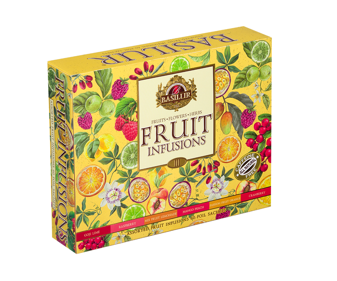 Assorted Fruit Infusions Vol.III - 60 Enveloped Tea Bags - 6 Flavours ...