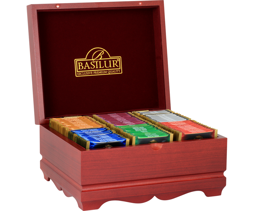 Basilur Tea Sri Lanka - Assorted 60 Tea Bag Wooden Presenter