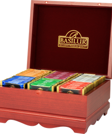 Basilur Tea Sri Lanka - Assorted 60 Tea Bag Wooden Presenter